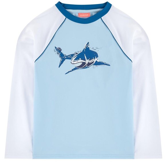 Sunuva | Swim | Sunuva Blue Shark Rash Guard Little Boys 2 Y | Poshmark